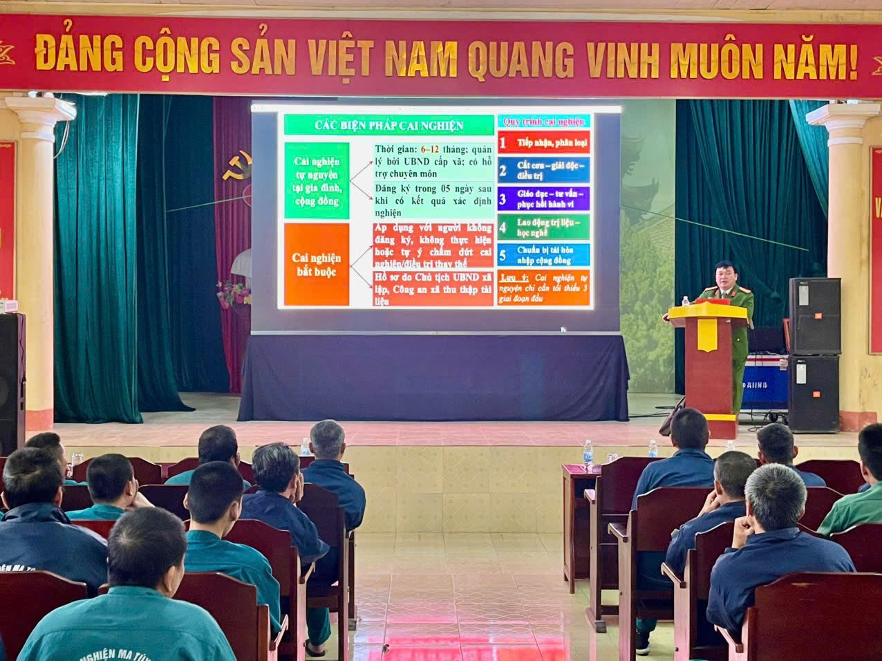 Phòng Cảnh sát điều tra tội phạm về ma túy tuyên truyền pháp luật tại Cơ sở cai nghiện ma túy số 2
